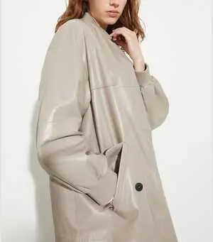 Max & Co. Leather Trench Coat