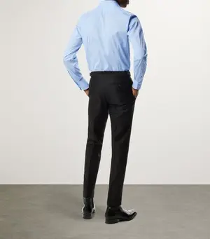 TOM FORD Cotton Poplin Shirt - Blue