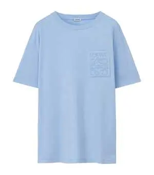 Loewe Cotton Anagram T-shirt - Blue
