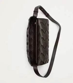 Bottega Veneta Large Leather Diago Cross-body Bag - Brown