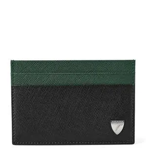 ASPINAL OF LONDON Leather Slim Card Holder - Black
