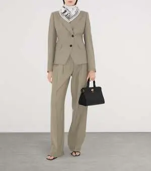 Burberry Mini Calfskin Cotswolds Tote - Black
