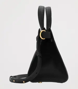 Burberry Mini Calfskin Cotswolds Tote - Black