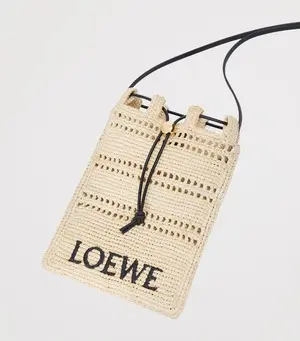 Loewe X Paula's Ibiza Raffia Pocket Bag