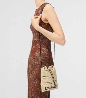Loewe X Paula's Ibiza Raffia Pocket Bag