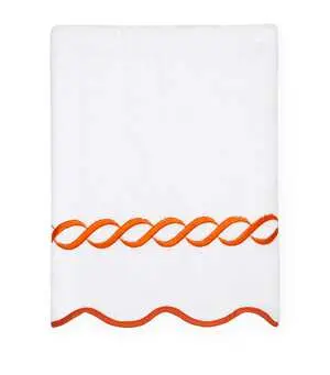 PRATESI Cotton Treccia Hand Towel - Orange