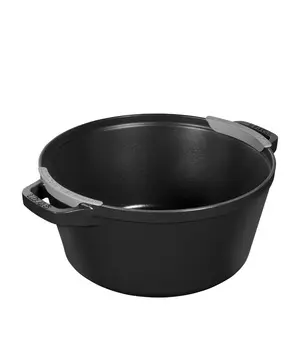 STAUB 2-piece Round Stackable Cocotte Set - Black