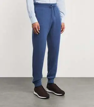 Harrods Cashmere Sweatpants - Blue
