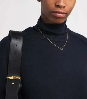 Soft Goat Cashmere Boyfriend Sweater - Navy
