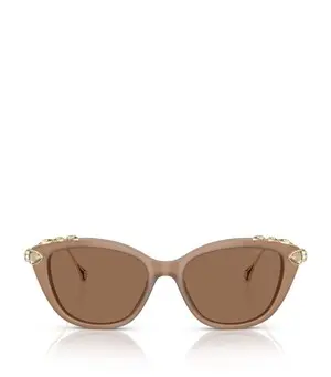 SWAROVSKI Embellished Sk6010 Sunglasses - Brown