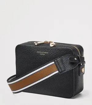 ASPINAL OF LONDON Leather Camera Bag - Black