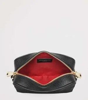 ASPINAL OF LONDON Leather Camera Bag - Black