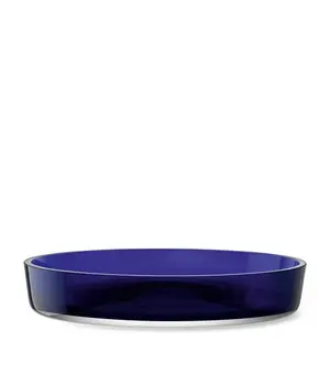 LSA INTERNATIONAL Glass Collective Low Bowl - Blue