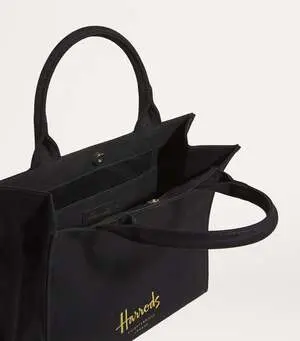 Harrods Cotton Logo Tote Bag