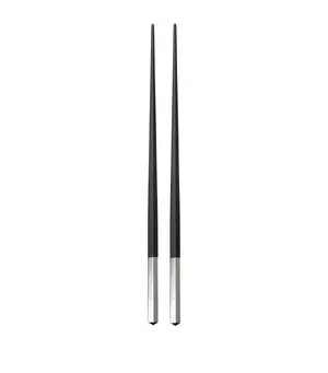 Christofle Silver-plated Uni Japanese Chopsticks - Black