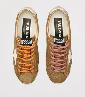 GOLDEN GOOSE True Star Suede Sneakers - Brown