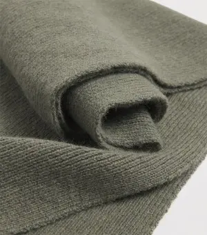LE BONNET Lambswool Classic Scarf - Green