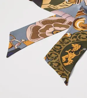 ASPINAL OF LONDON Silk Shield Skinny Scarf