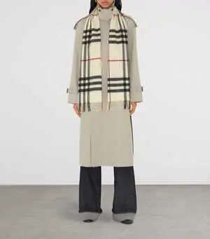 Burberry Cashmere Check Scarf