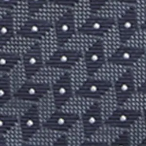 Giorgio Armani Silk Geometric Jacquard Neck Tie - Blue