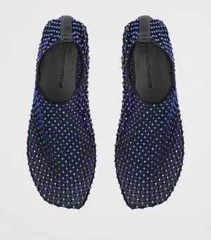 Christopher Esber Minette Embellished Ballet Flats - Blue