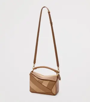 Loewe Small Leather Puzzle Edge Top-handle Bag - Brown