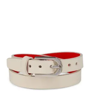CHRISTIAN LOUBOUTIN Calf Leather Bettina Bracelet - White