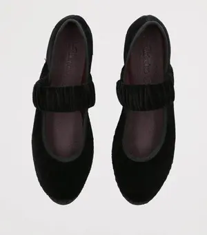 FLABELUS Velvet Mafalda Espadrilles - Black