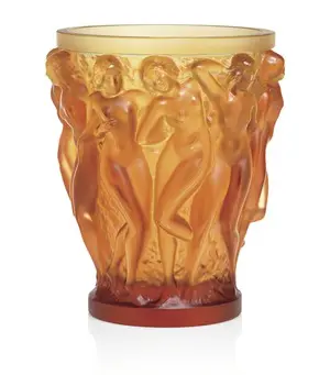 Lalique Bacchantes Vase - Orange