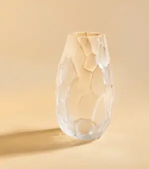 Lalique Small Crystal Silex Vase - Clear