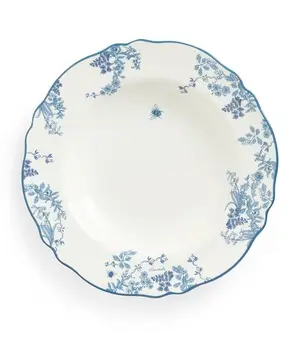Harrods Bone China Toile Bowl - Blue
