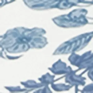 Harrods Bone China Toile Bowl - Blue