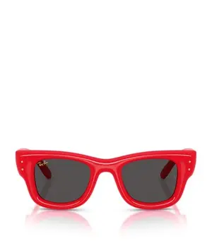 Ray-ban X A$ap Rocky Wayfarer Puffer Sunglasses - Red