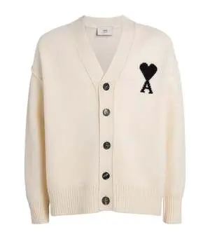 Ami Paris Wool Cardigans For Men