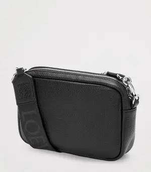 Loewe Small Pebble Leather Messenger Bag - Black