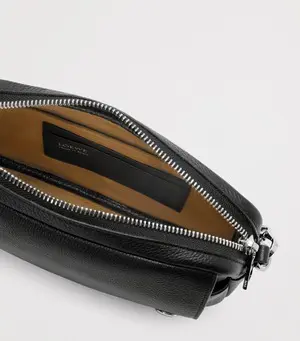Loewe Small Pebble Leather Messenger Bag - Black