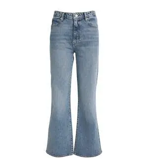 FRAME The Pixie Arrow Bootcut Jeans - Navy