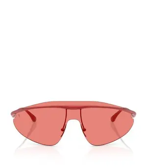 FERRARI Metal Irregular Sunglasses - Red