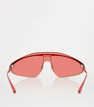 FERRARI Metal Irregular Sunglasses - Red