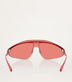 FERRARI Metal Irregular Sunglasses - Red
