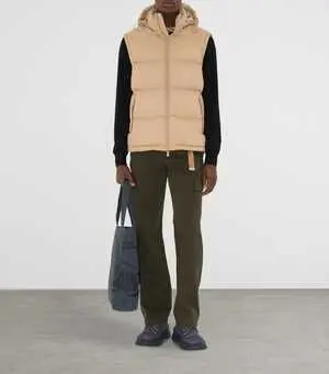 Burberry Detachable-sleeve Puffer Jacket - Beige