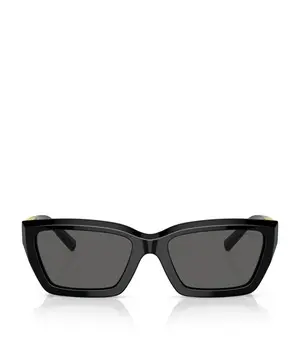 Tiffany & Co. Acetate Rectangular Sunglasses - Black