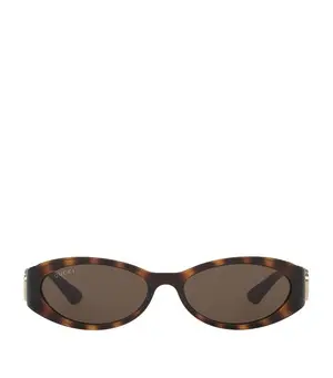 Gucci Injected Gg1660s Sunglasses - Brown