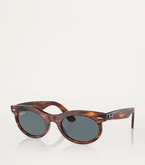 Ray-ban Wayfarer Oval Sunglasses - Brown