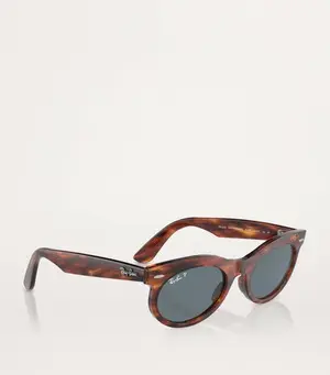 Ray-ban Wayfarer Oval Sunglasses - Brown