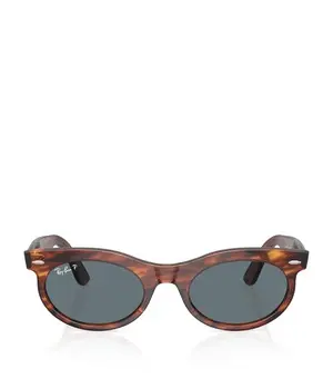 Ray-ban Wayfarer Oval Sunglasses Brown