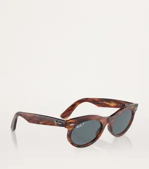 Ray-ban Wayfarer Oval Sunglasses - Brown