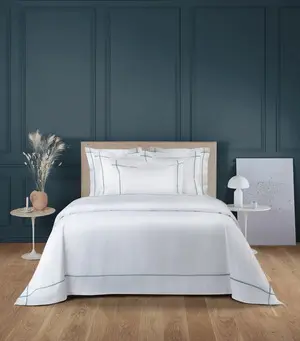 YVES DELORME Athena Super King Duvet Cover - Green