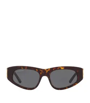 Balenciaga Round Bb0095s Sunglasses - Brown