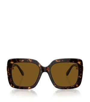 SWAROVSKI Square Sk6001 Sunglasses - Brown